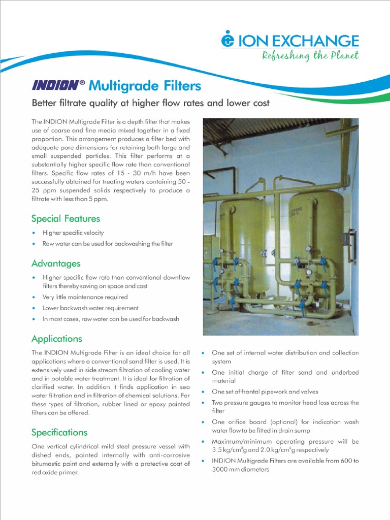 INDION Multigrade Filter | PDF