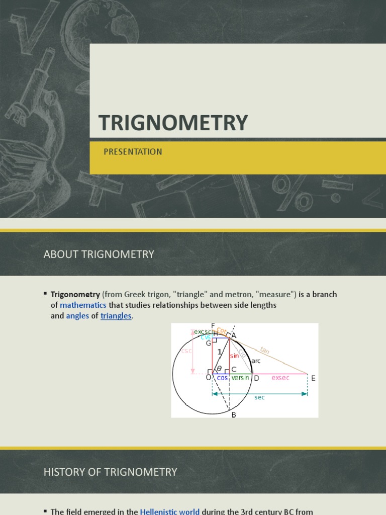 History and Basics of Trigonometry | PDF