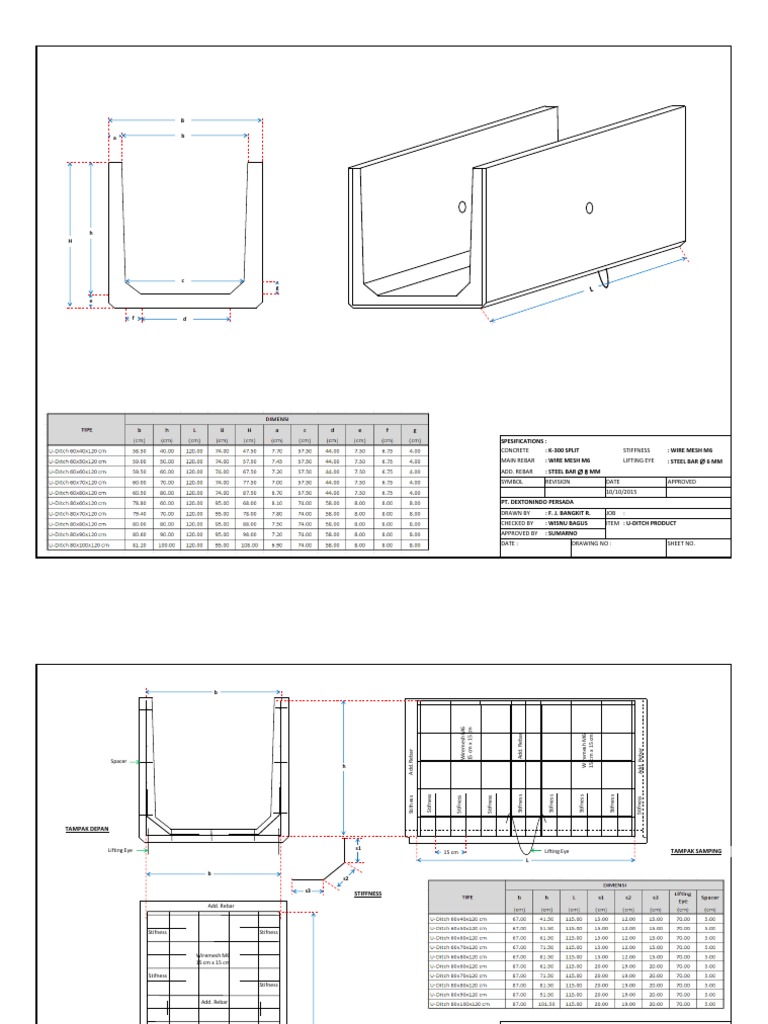 U-Ditch Specifications and Drawings | PDF | Composite Material | Building