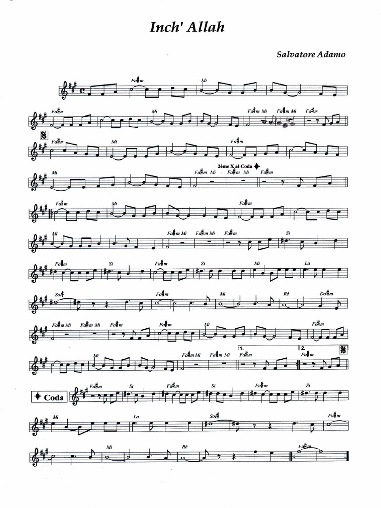 Adamo - InchAllah (PG) | PDF