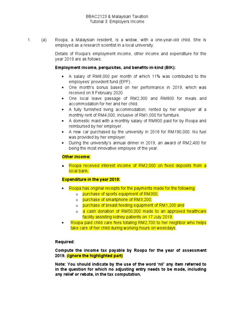 Income Tax Computation for Employees | PDF | Taxes | Income Tax
