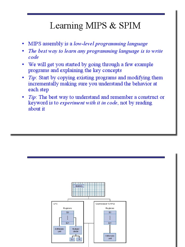 QtSPIM Examples | Download Free PDF | Assembly Language | Computer ...