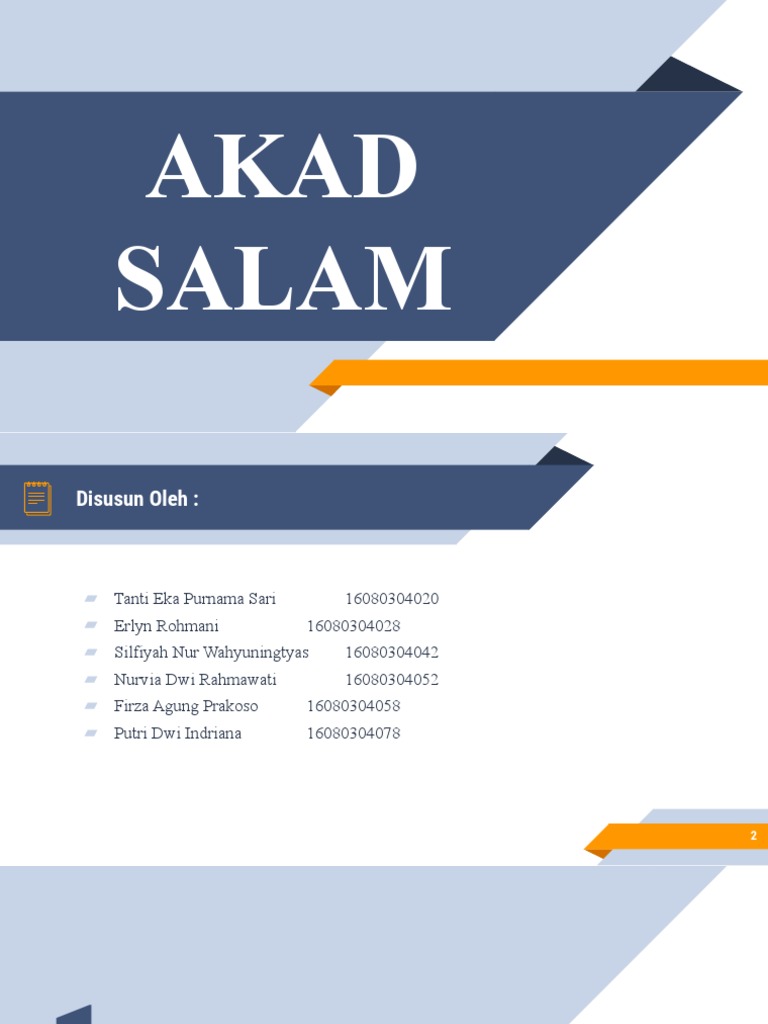 Akad Salam | PDF