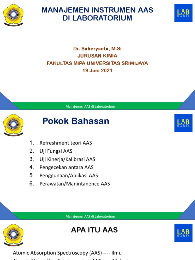 Manajemen Alat AAS di Laboratorium | PDF | Teknologi & Rekayasa