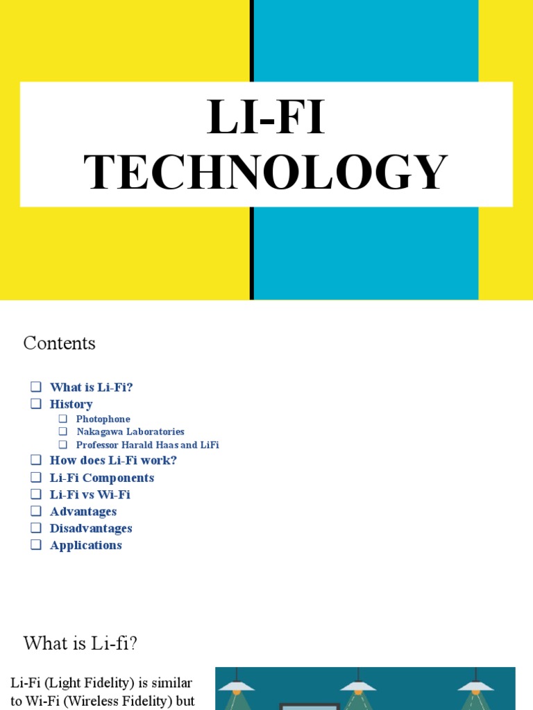Li-Fi Technology | PDF | Wi Fi | Data Transmission