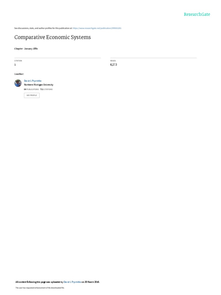 Comparative Economic Systems | PDF | Economic System | Austrian School