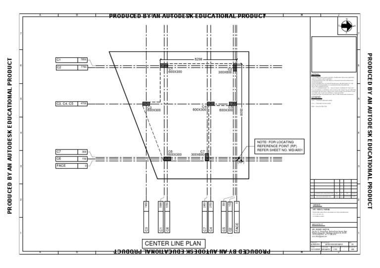 Produced by An Autodesk Educational Product: Center Line Plan | PDF ...