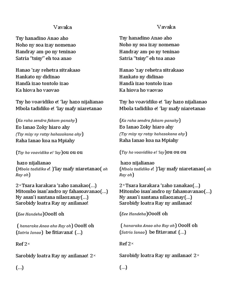 Vavaka | PDF