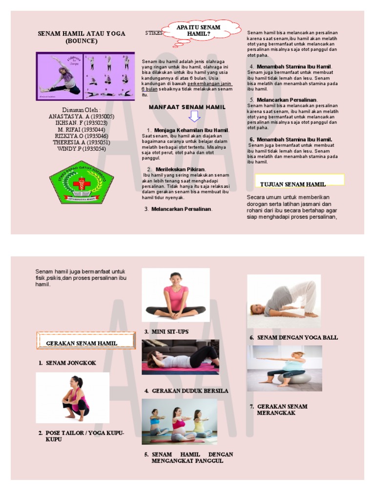Leaflet Senam Hamil | PDF