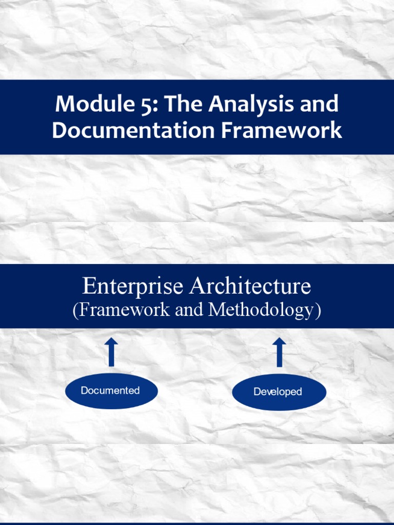 The Analysis and Documentation Framework | PDF | Information Technology ...