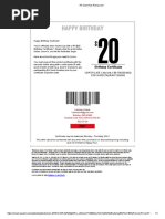 Benihana Birthday Certificate Guidelines | PDF | Merchandising