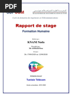Rapport Stage Tunisie Télécom | PDF | GSM | Télécommunication