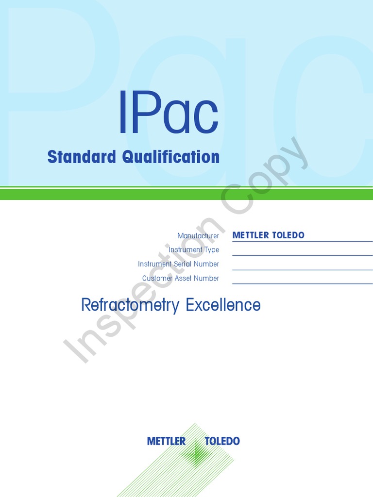 03 - IPac Refractometry Excellence v1.0 - 30478107 - Inspection | PDF ...