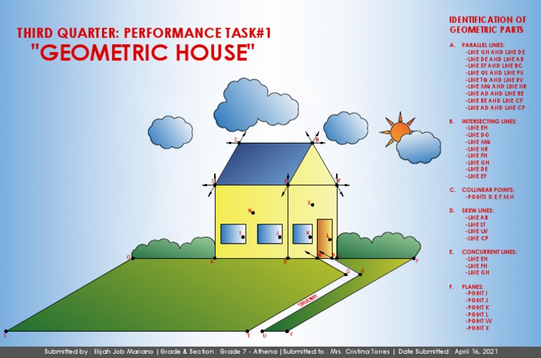 3rd QTR - pt#1 - Geometric House-Layout1 | PDF | Geometry | Classical ...