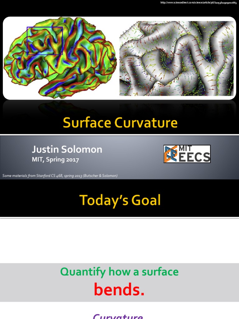 Justin Solomon: MIT, Spring 2017 | PDF | Curvature | Mathematical Objects