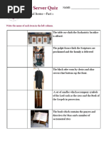 Church Liturgical Objects and Terms 011717 | PDF | Eucharist | Altar