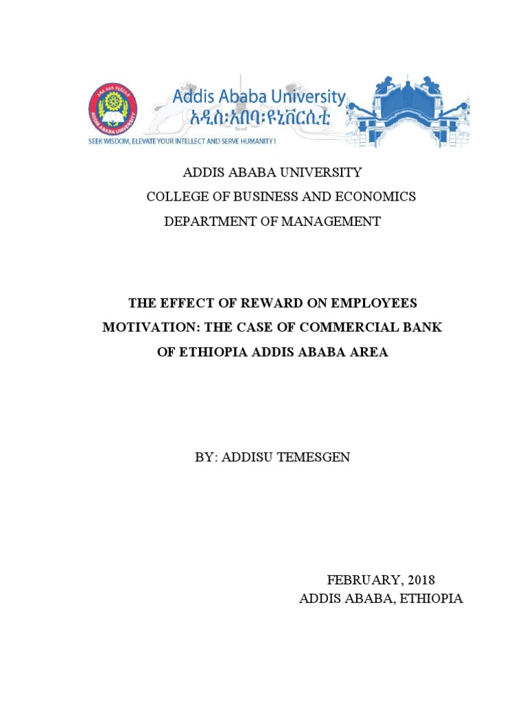 Addisu Temesgen | PDF | Motivation | Motivational