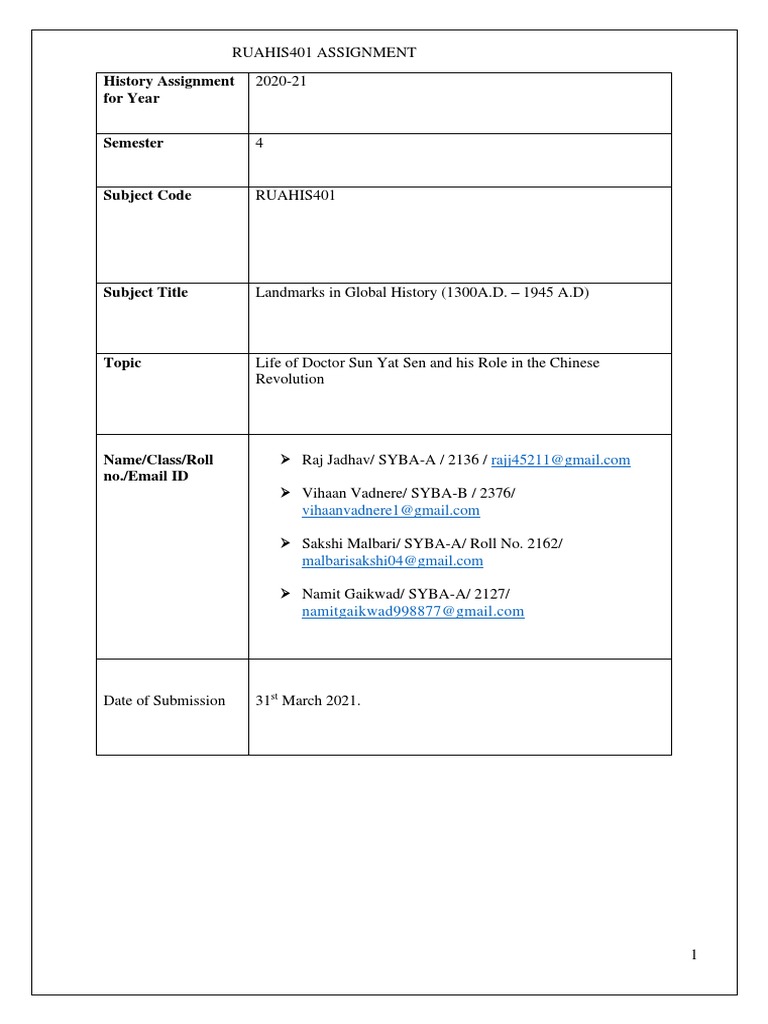 Sun Yat Sen | PDF | Qing Dynasty | Kuomintang