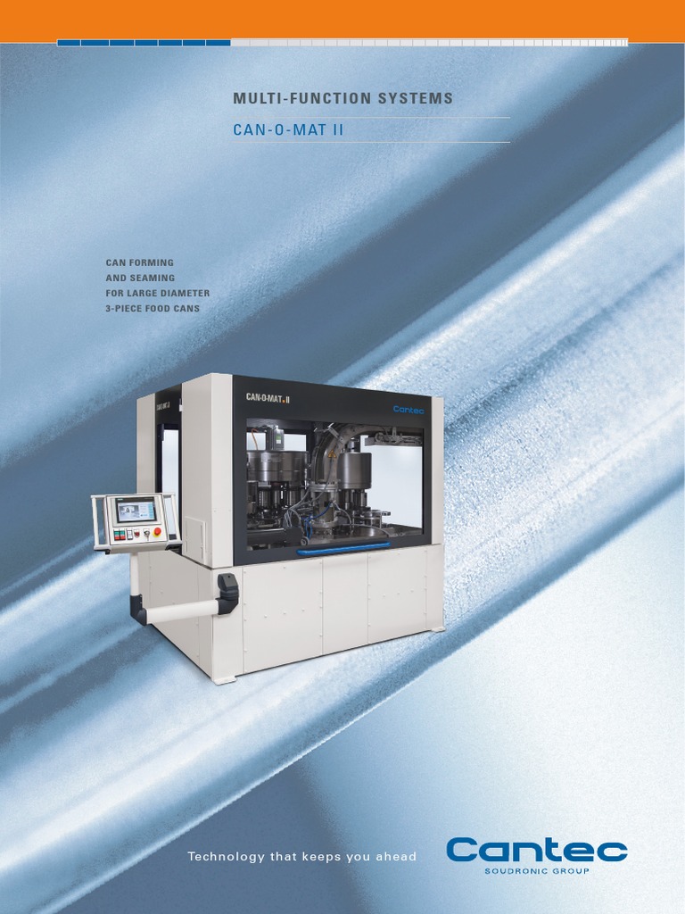 Soudronic Cantec - Can-O-Mat - II | PDF | Materials | Nature