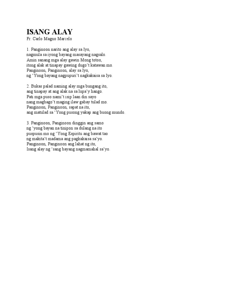 Isang Alay | PDF