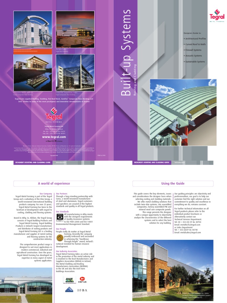 Tegral Built Up Systems | PDF | Roof | Quality Assurance
