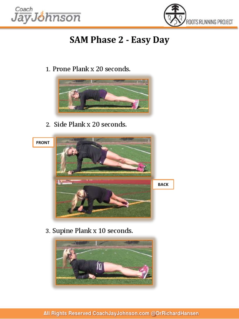 SAM Phase 2 Easy Day Workout Guide | PDF | Wellness