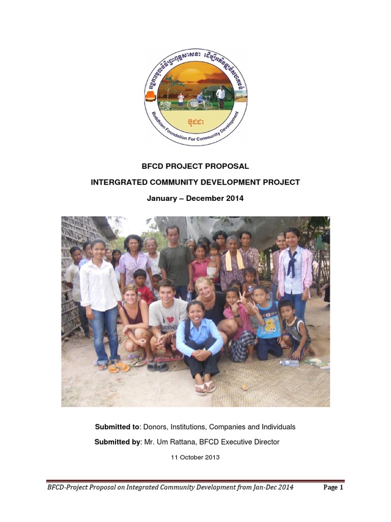 Community Project Proposal Example | Download Free PDF | Cambodia ...