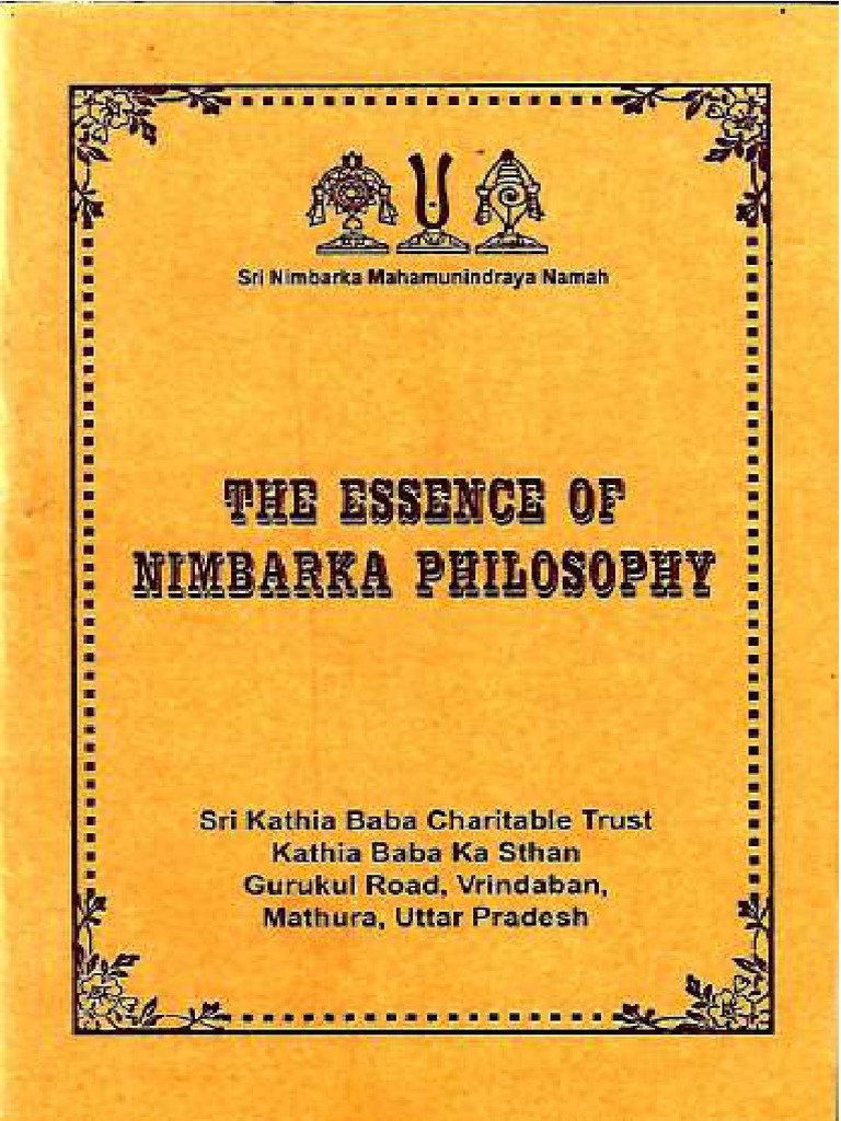 The Essence of Nimbarka Philosophy | PDF