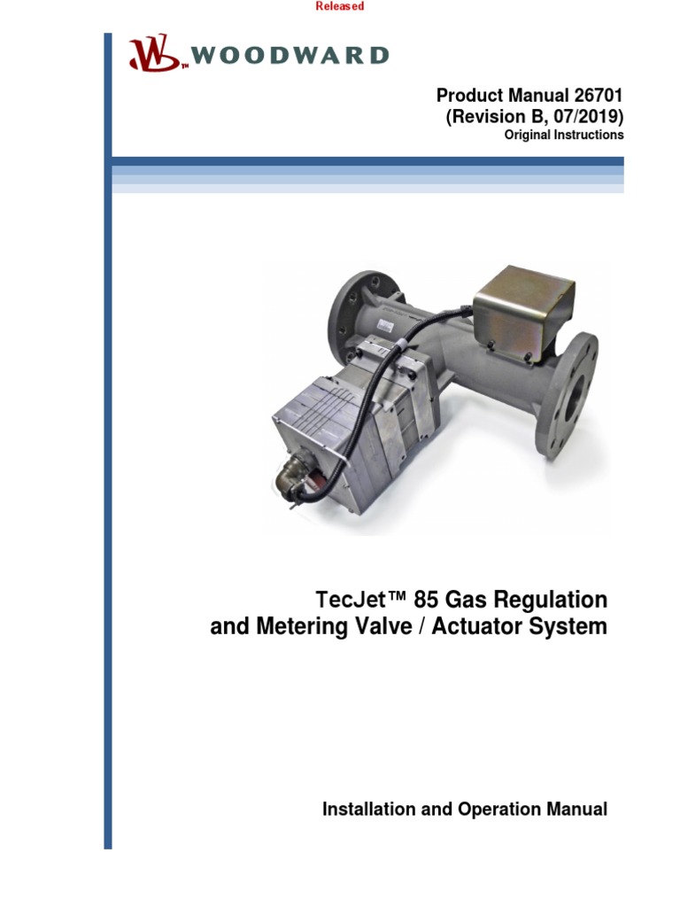 TecJet™ 85 Gas Regulation and Metering Valve / Actuator System | PDF ...
