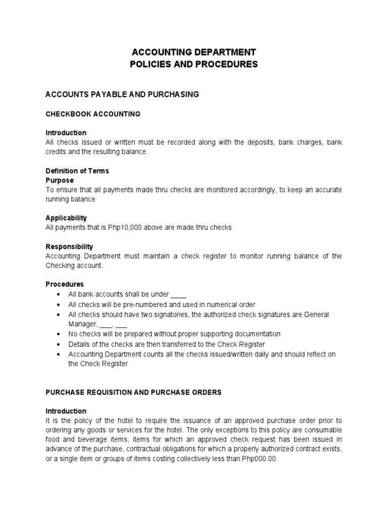 Accounting Procedures Overview | PDF | Payroll | Irs Tax Forms