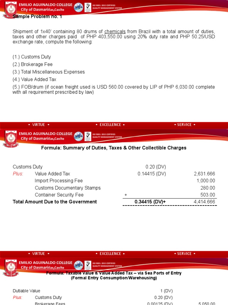 Sample Problem No. 1: Ñas, Cavite | PDF | Value Added Tax | Value Added