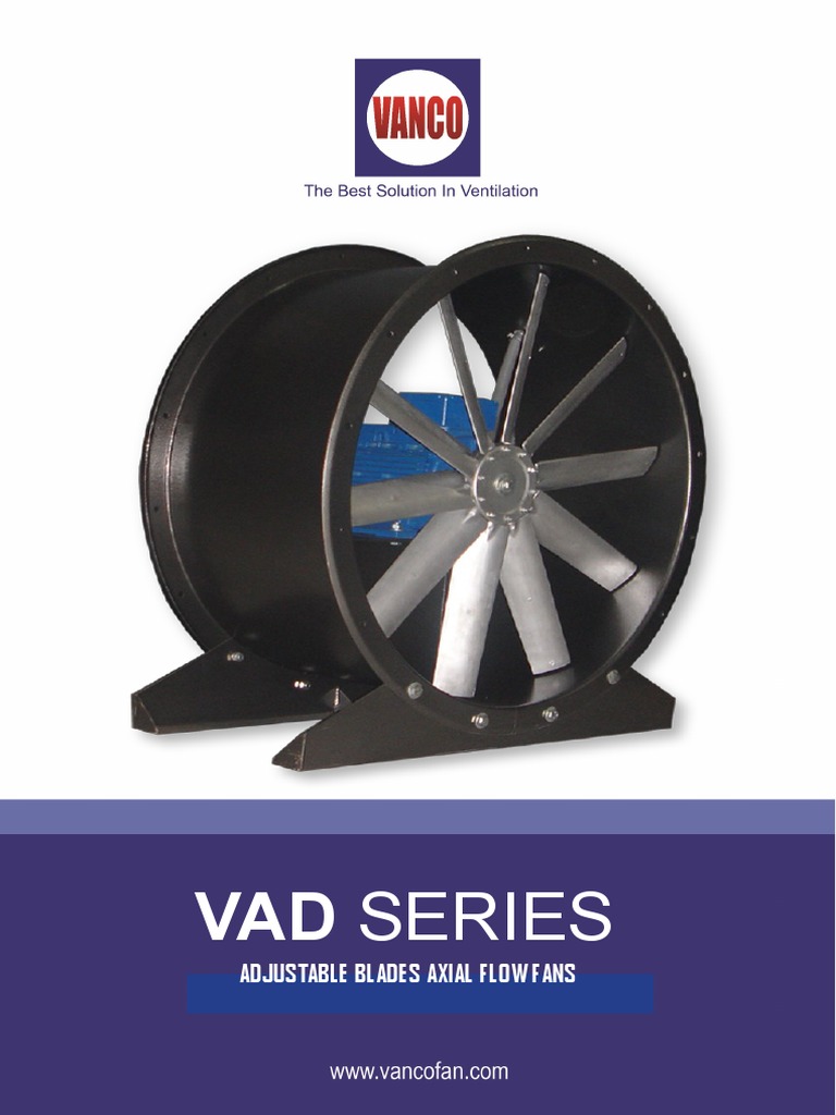 Fan Vanco Catalogue | PDF | Electric Motor | Duct (Flow)
