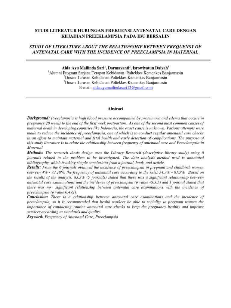 Aida Ayu Mailinda Sari | PDF | Maternal Death | Mammalian Pregnancy