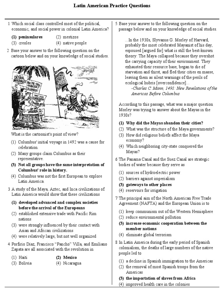 LA Answers | PDF | Spanish Empire | Latin America