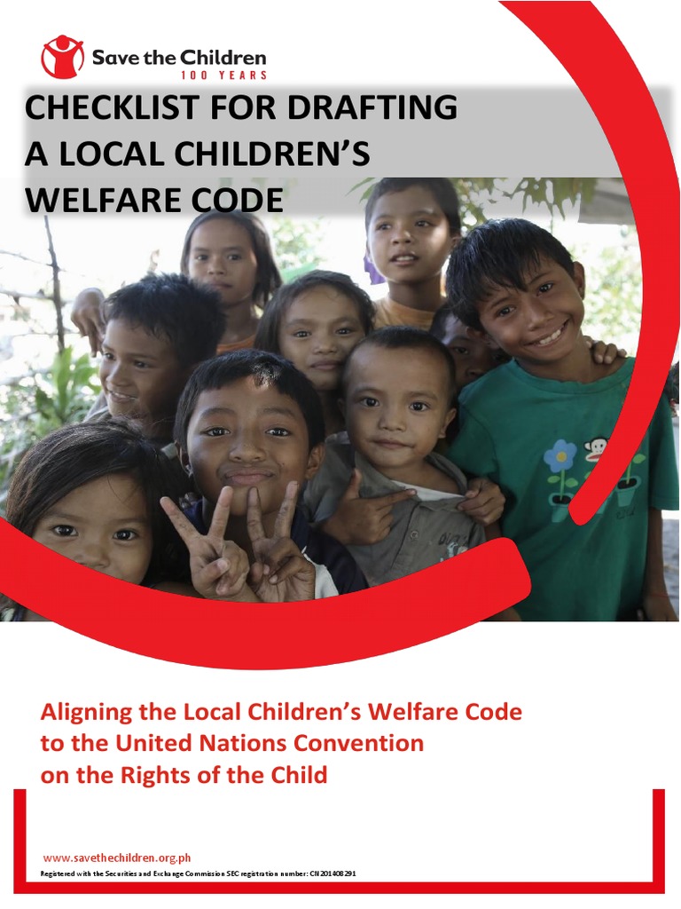 Checklist For The Drafting of Local Childrens Codes FINAL | PDF ...