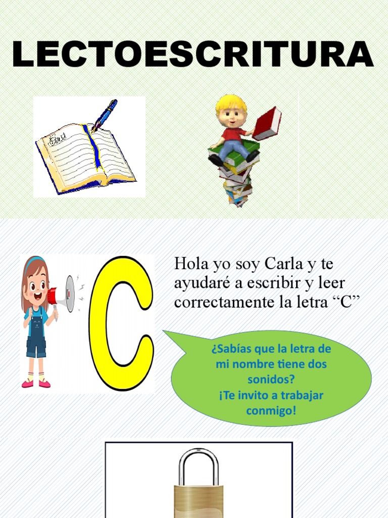 LECTOESCRITURA Letra C | PDF | Artes del Lenguaje y Comunicación