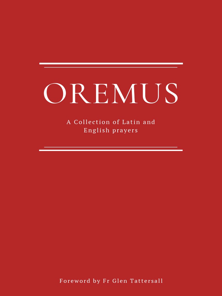 Oremus A Collection of Latin and English Prayers | PDF | Christian ...