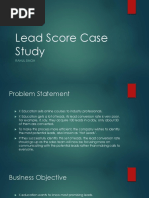 Leads Scoring Case Study Presentation | PDF | Sensitivity And Specificity | Data Analysis