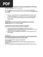 Seismic Analysis of Buildings According To NBCC 2020 | PDF | Structural ...