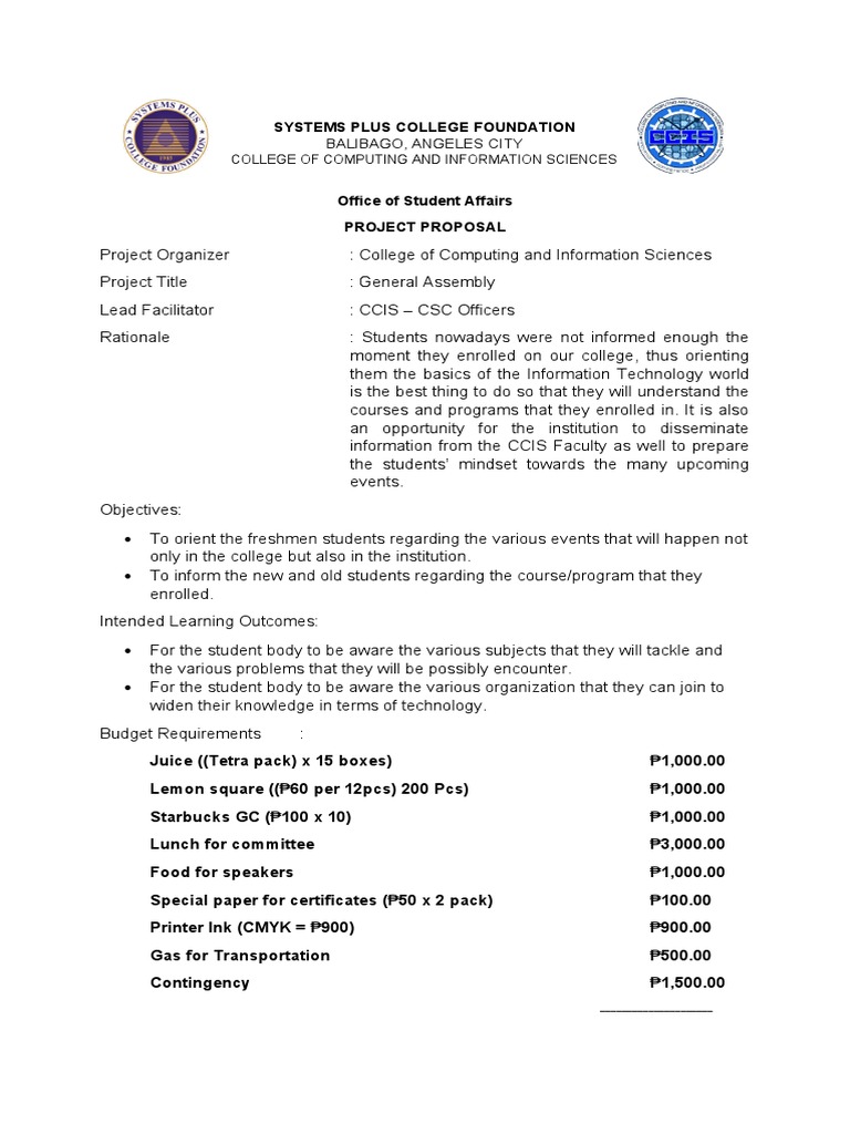 Systems Plus College Foundation: College of Computing and Information ...