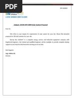 Quotation For Solar Integration and Battery Supply | PDF | Power ...