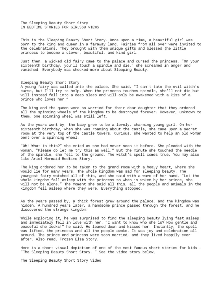 Sleeping Bueaty. | PDF | Sleeping Beauty