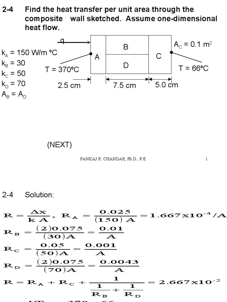 Ch2 Problems | PDF | Thermal Insulation | Thermal Conductivity