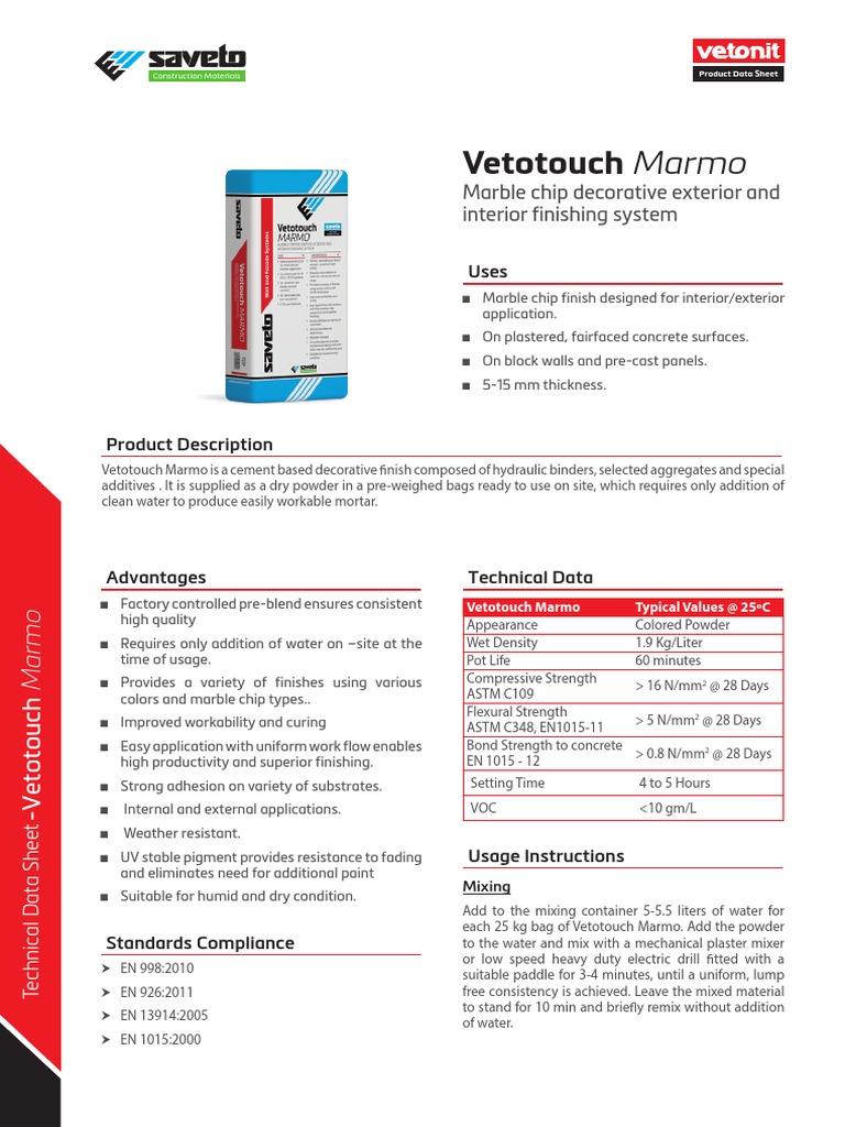 Vetotouch Marmo: Marble Chip Decorative Exterior and Interior Finishing ...