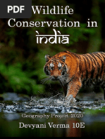 Wildlife Conservation in India ICSE Grade 10th GEOGRAPHY Project | PDF ...