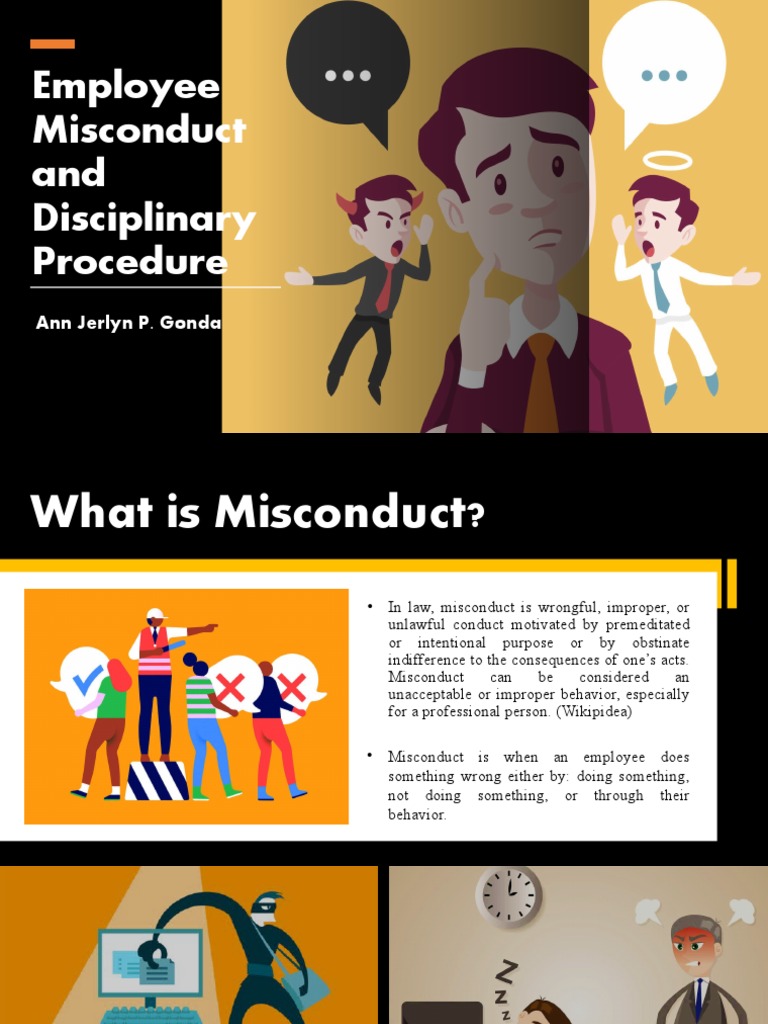 Employee Misconduct and Disciplinary Procedure | PDF | Misconduct ...