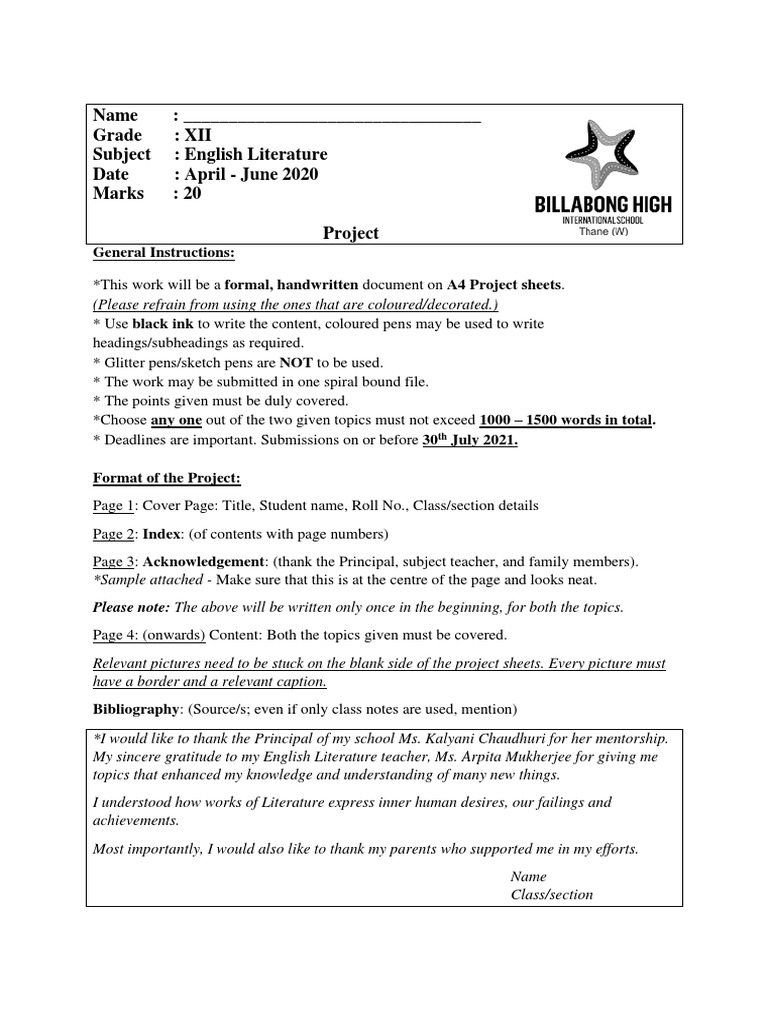 Project XII - Lit 30 July 2021 | PDF