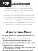 Definition of Garde Manger, Hierarchy in Garde Mange | PDF | Garde ...