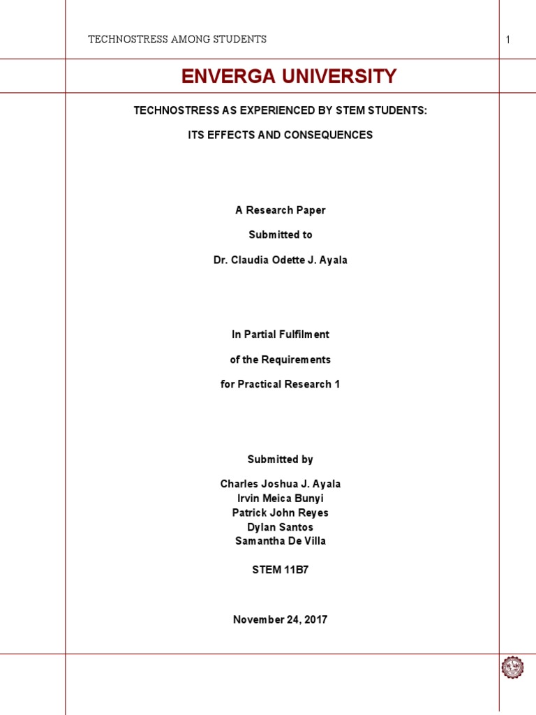 Sample Germanic Format | PDF | Stress (Biology) | Information And ...