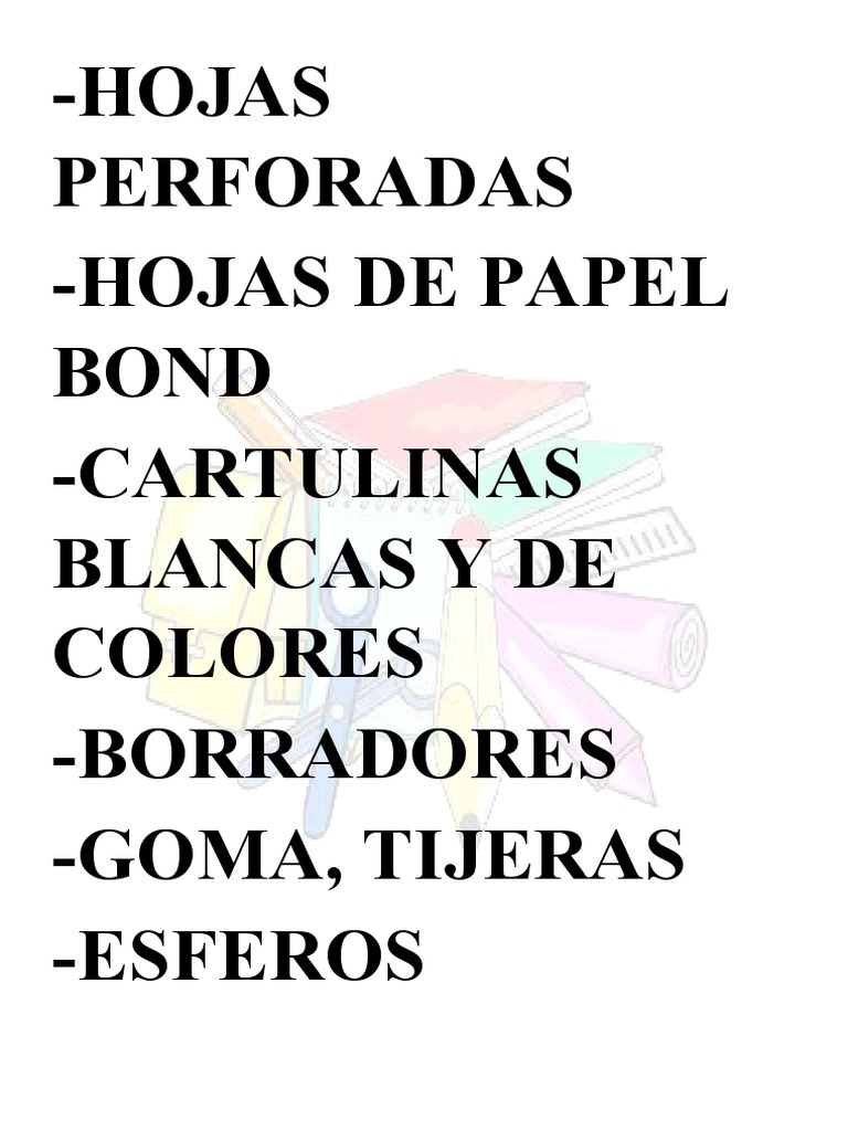 Hojas Perforadas | PDF